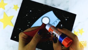 Cut and Paste Rocket Ship Craft with Spaceship Template - Simple Mom ...