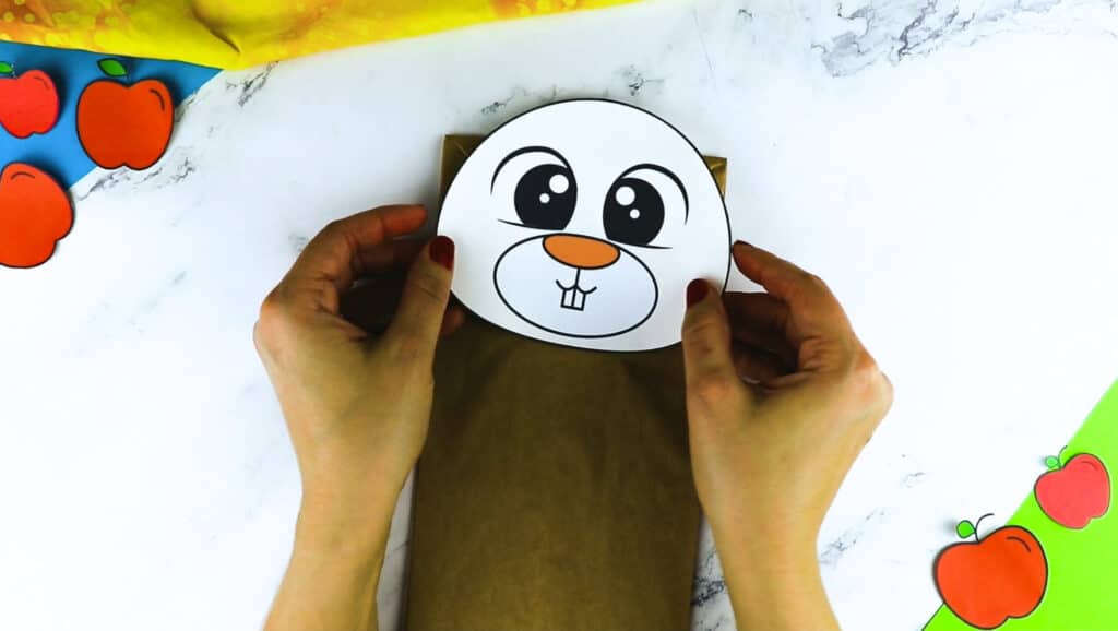 Printable Bunny Rabbit Paper Bag Puppet Template - Simple Mom Project