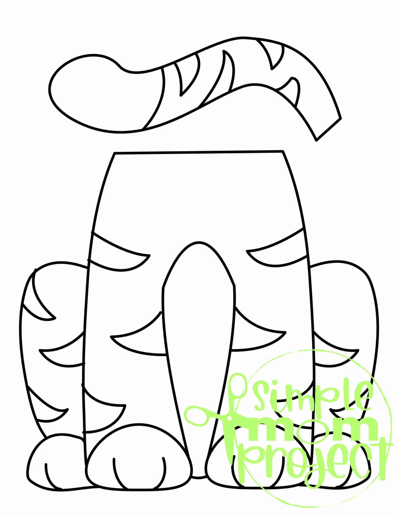 Printable Cat Paper Bag Puppet Template - Simple Mom Project