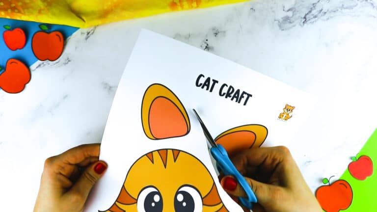 Printable Cat Paper Bag Puppet Template - Simple Mom Project