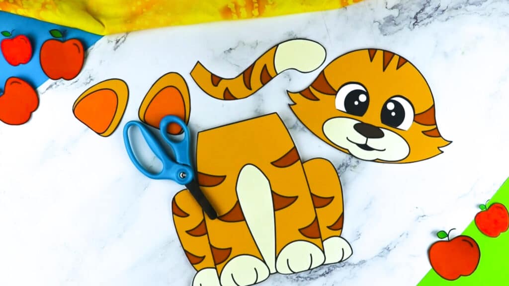 Printable Cat Paper Bag Puppet Template - Simple Mom Project