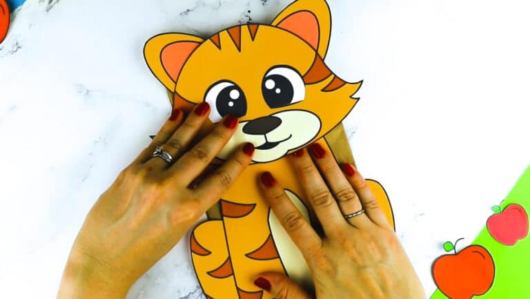 Printable Cat Paper Bag Puppet Template - Simple Mom Project