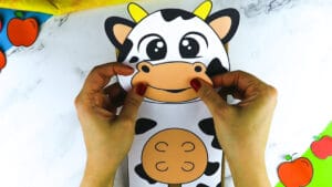 Printable Cow Paper Bag Puppet Template - Simple Mom Project