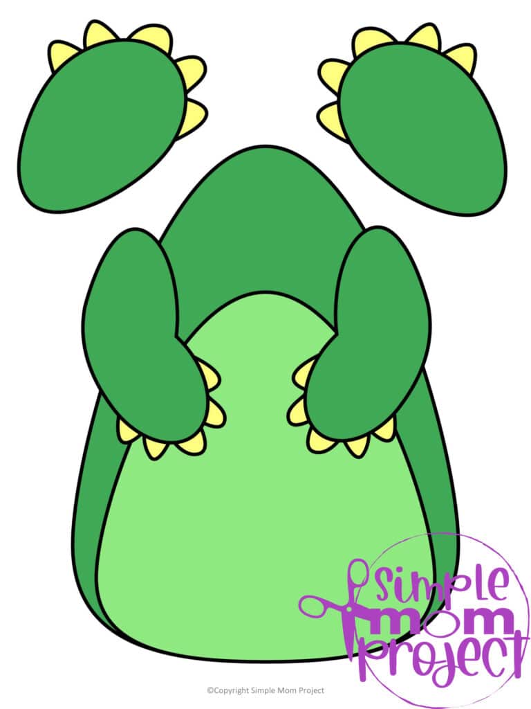 Printable Dragon Paper Bag Puppet Template – Simple Mom Project