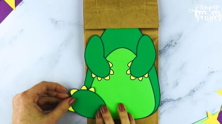 Printable Dragon Paper Bag Puppet Template – Simple Mom Project