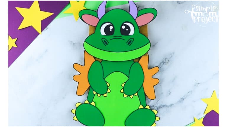 Printable Dragon Paper Bag Puppet Template – Simple Mom Project
