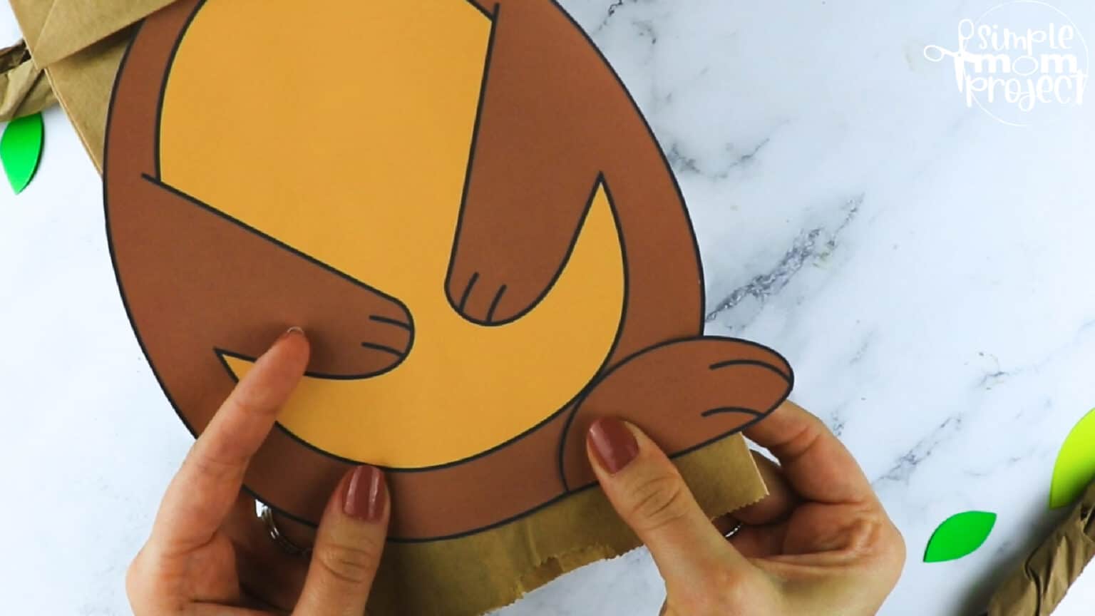 Printable Groundhog Paper Bag Puppet Template - Simple Mom Project