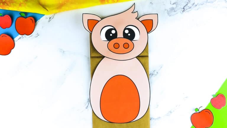 Printable Pig Paper Bag Puppet Template – Simple Mom Project