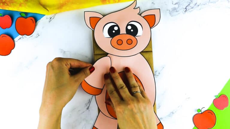 Printable Pig Paper Bag Puppet Template – Simple Mom Project