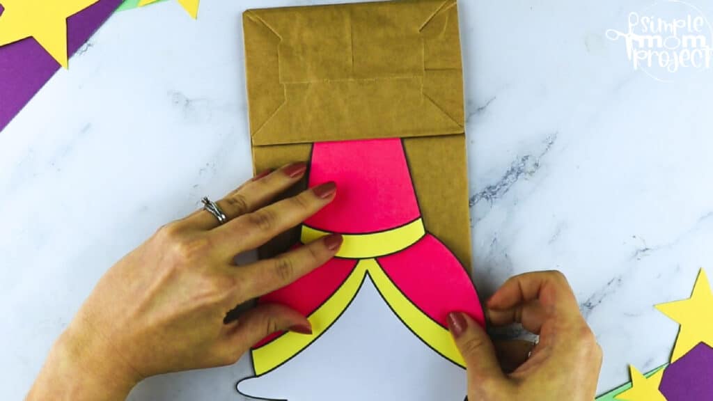 Printable Princess Paper Bag Puppet Template - Simple Mom Project
