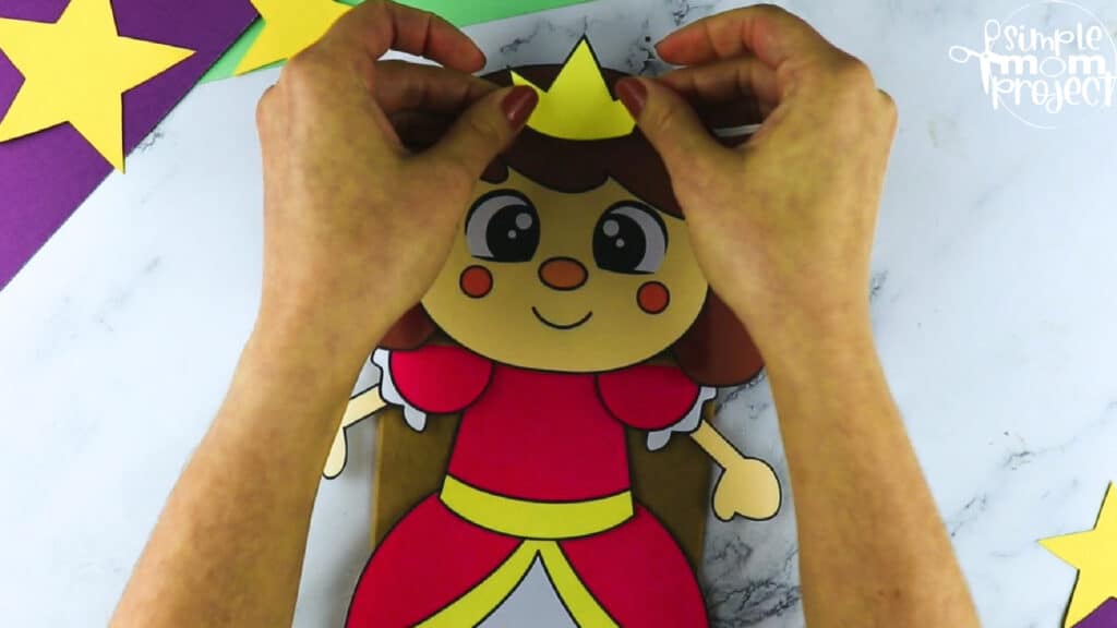Printable Princess Paper Bag Puppet Template - Simple Mom Project