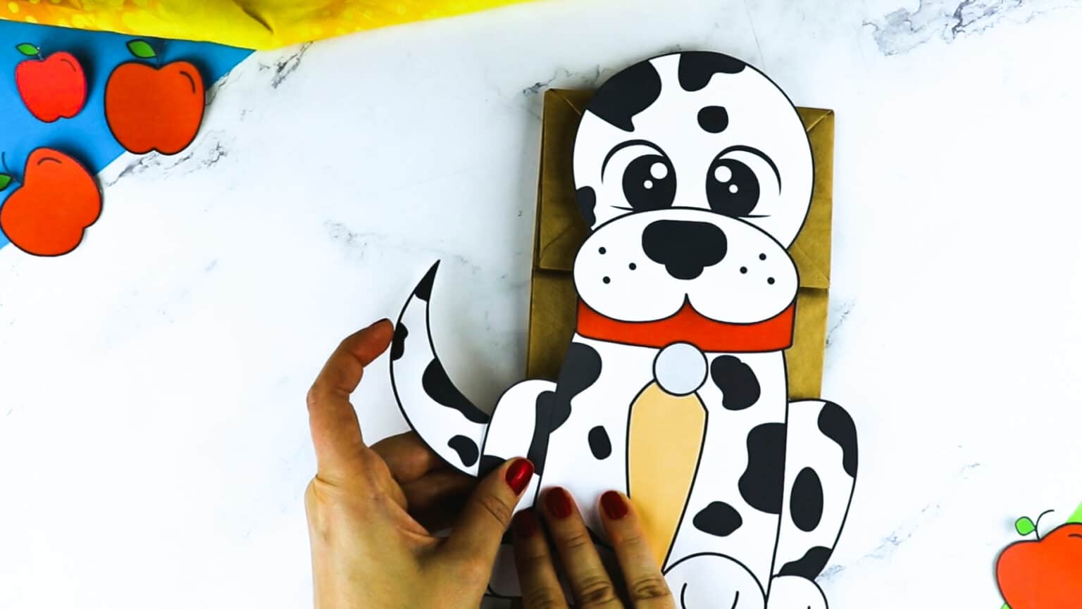 Printable Dog Paper Bag Puppet Template - Simple Mom Project