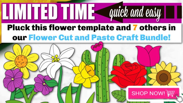 Free Printable Sunflower Craft Template – Simple Mom Project