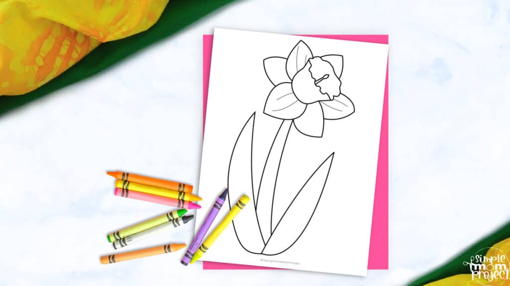 Free Printable Daffodil Template - Simple Mom Project