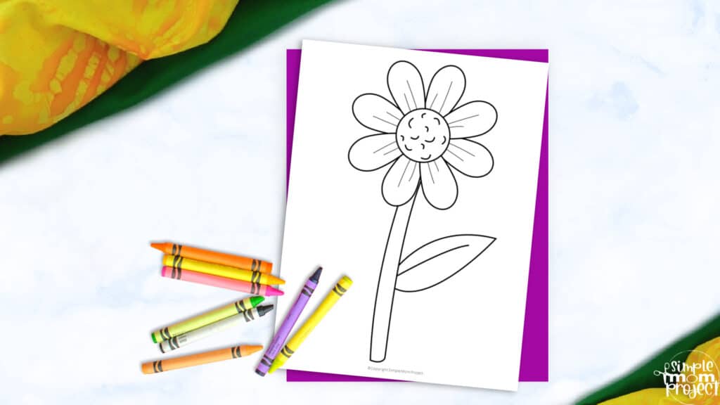 Free Printable Daisy Template - Simple Mom Project