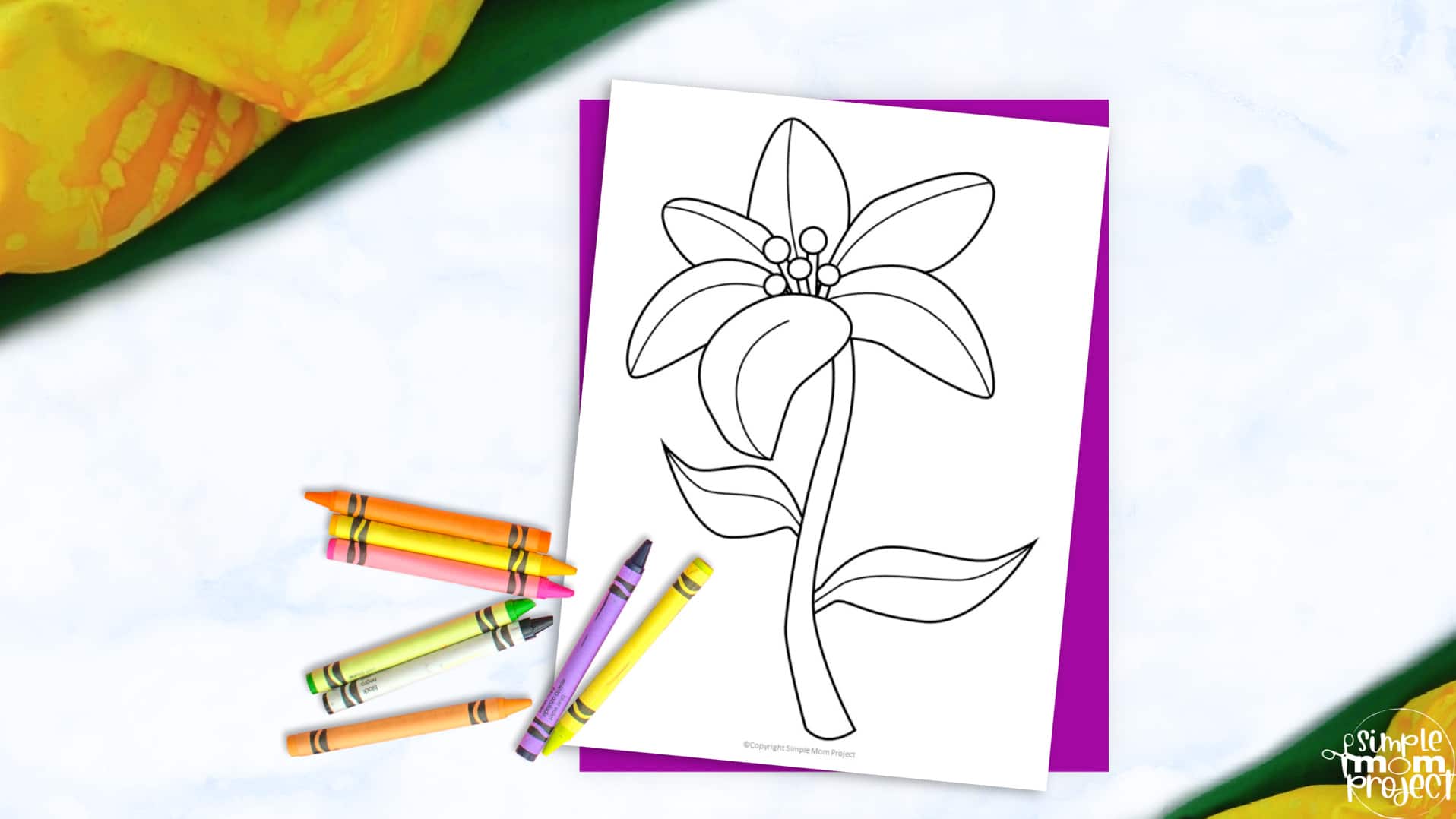 Free Printable Lily Template - Simple Mom Project