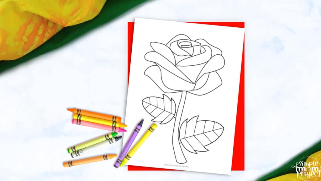Free Printable Rose Template - Simple Mom Project