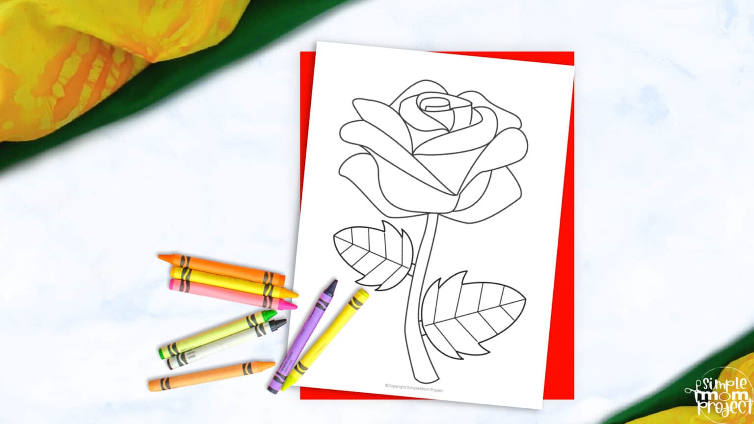 Free Printable Rose Template - Simple Mom Project