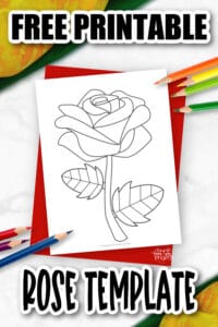 Free Printable Rose Template - Simple Mom Project
