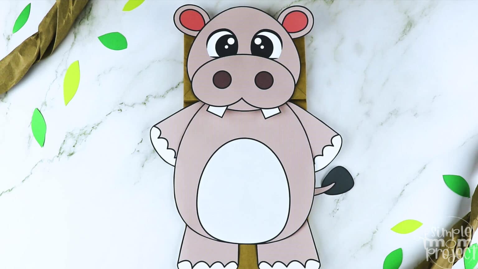 Printable Zoo Animal Puppet Craft Templates - Simple Mom Project