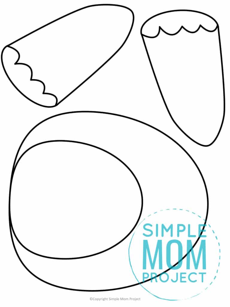 Printable Hippo Paper Bag Puppet Template - Simple Mom Project