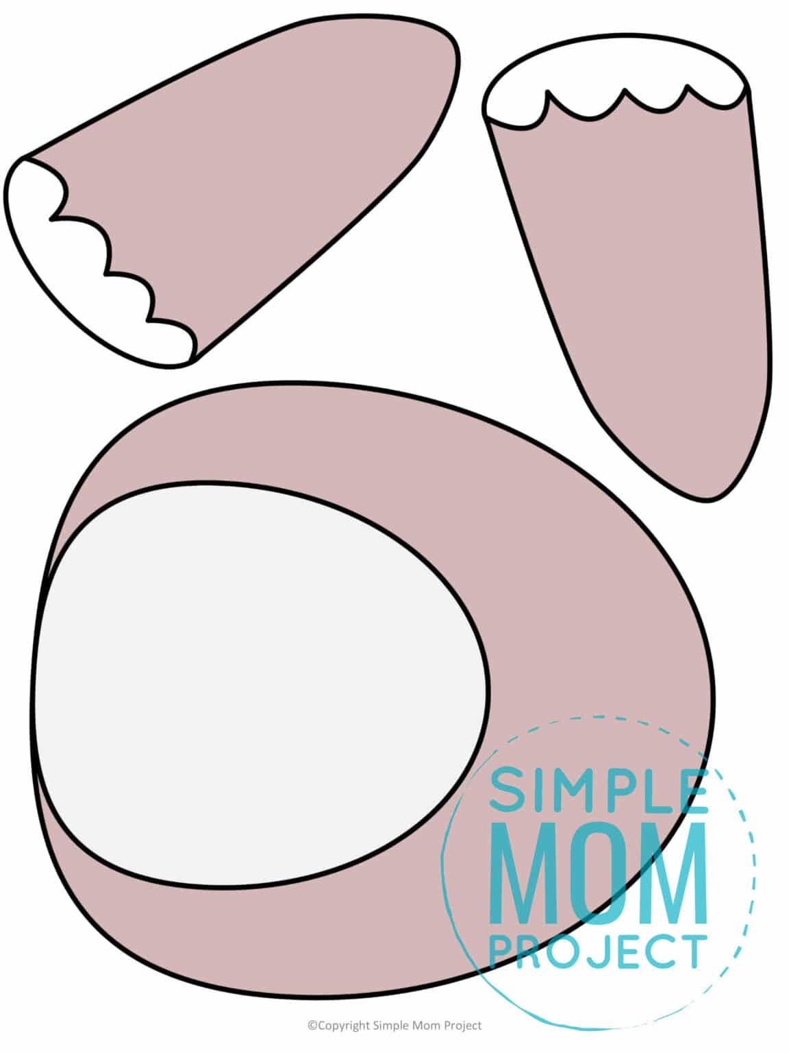 Printable Hippo Paper Bag Puppet Template - Simple Mom Project