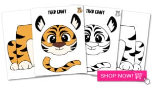 Printable Tiger Paper Bag Puppet Template – Simple Mom Project