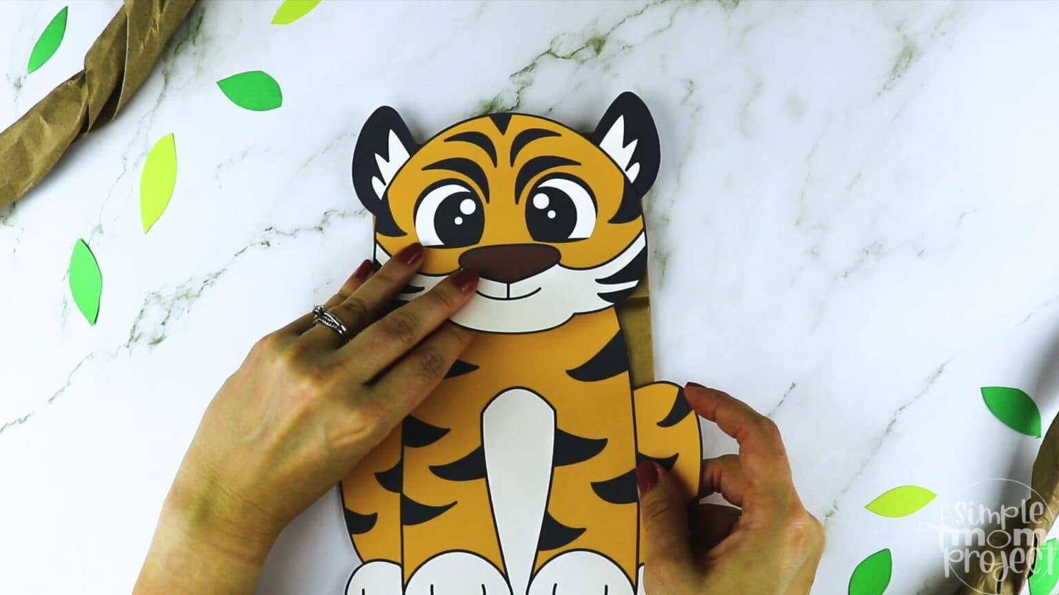 Printable Tiger Paper Bag Puppet Template – Simple Mom Project