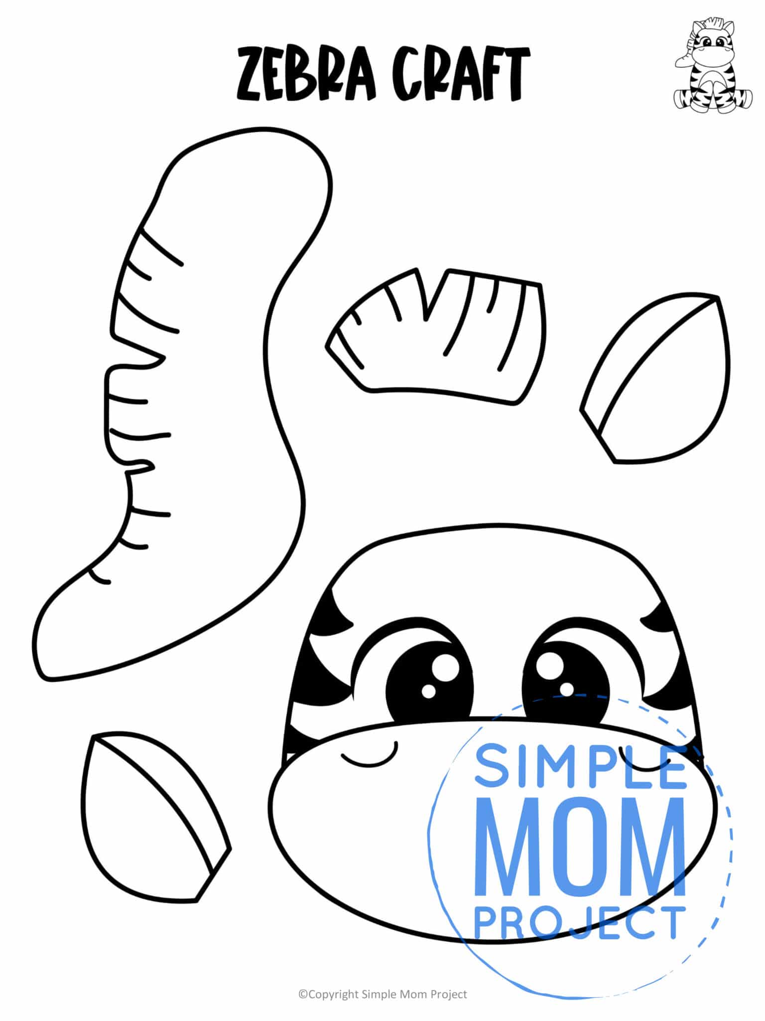 Printable Zoo Animal Puppet Craft Templates - Simple Mom Project