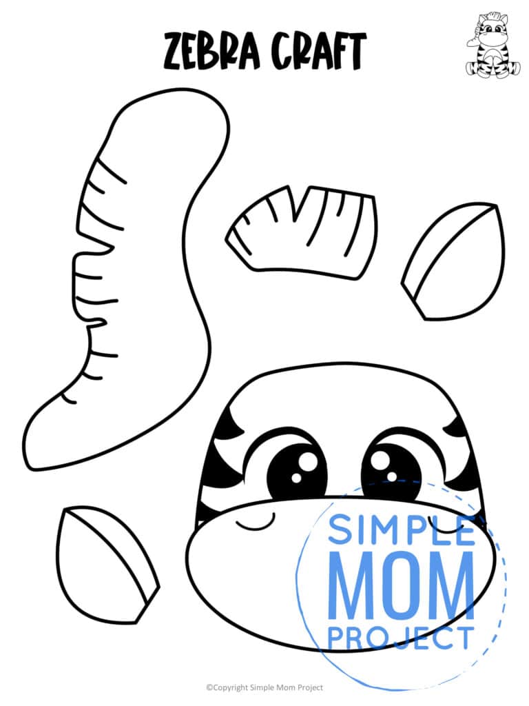 Printable Zoo Animal Puppet Craft Templates - Simple Mom Project