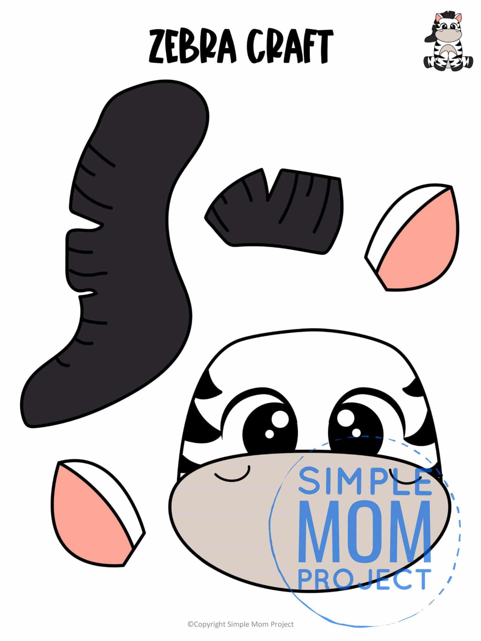 Printable Zoo Animal Puppet Craft Templates - Simple Mom Project