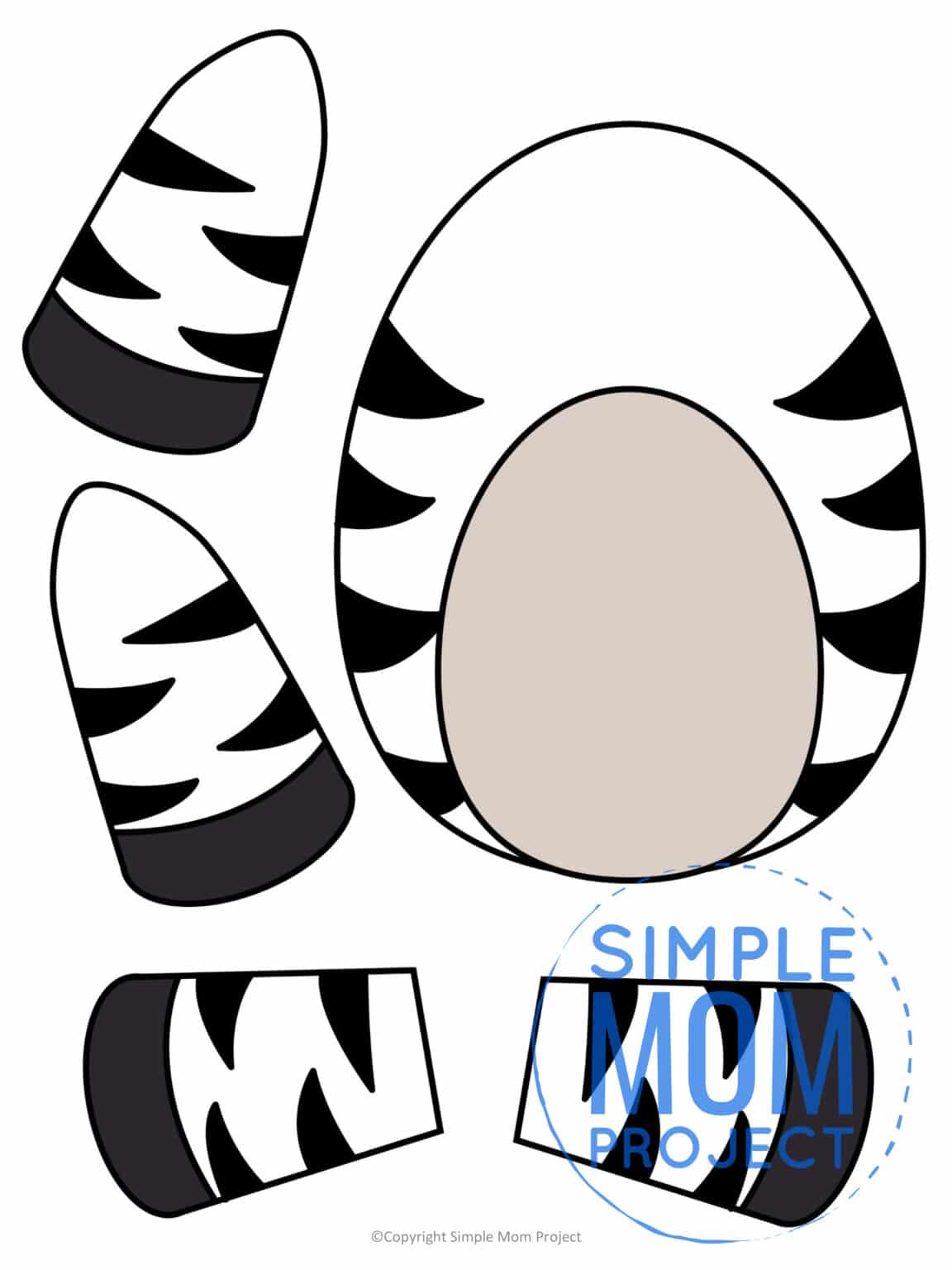 Printable Zoo Animal Puppet Craft Templates - Simple Mom Project