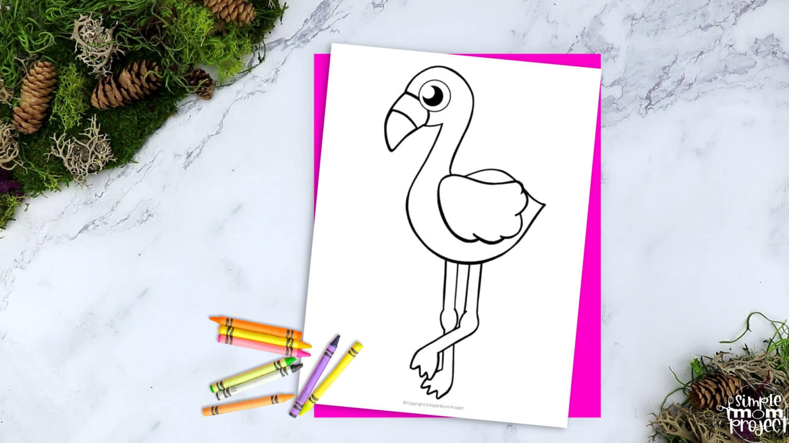Free Printable Flamingo Template - Simple Mom Project