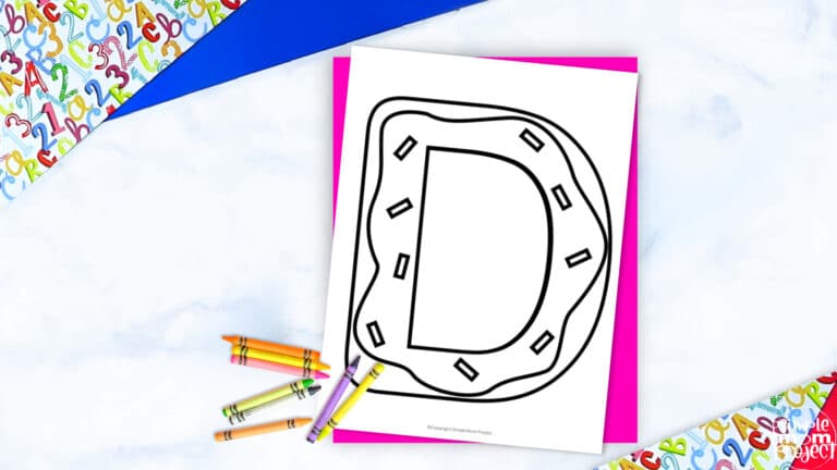 Free Printable Letter D Coloring Page - Simple Mom Project