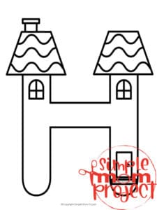 Free Printable Letter H Coloring Page - Simple Mom Project