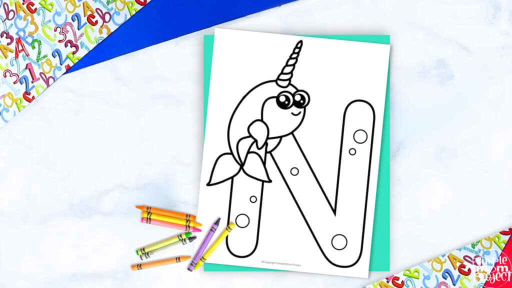 Free Printable Letter N Coloring Page - Simple Mom Project