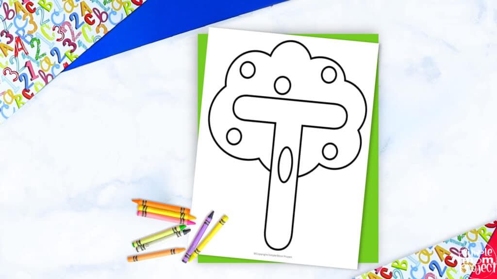 Free Printable Letter T Coloring Page - Simple Mom Project