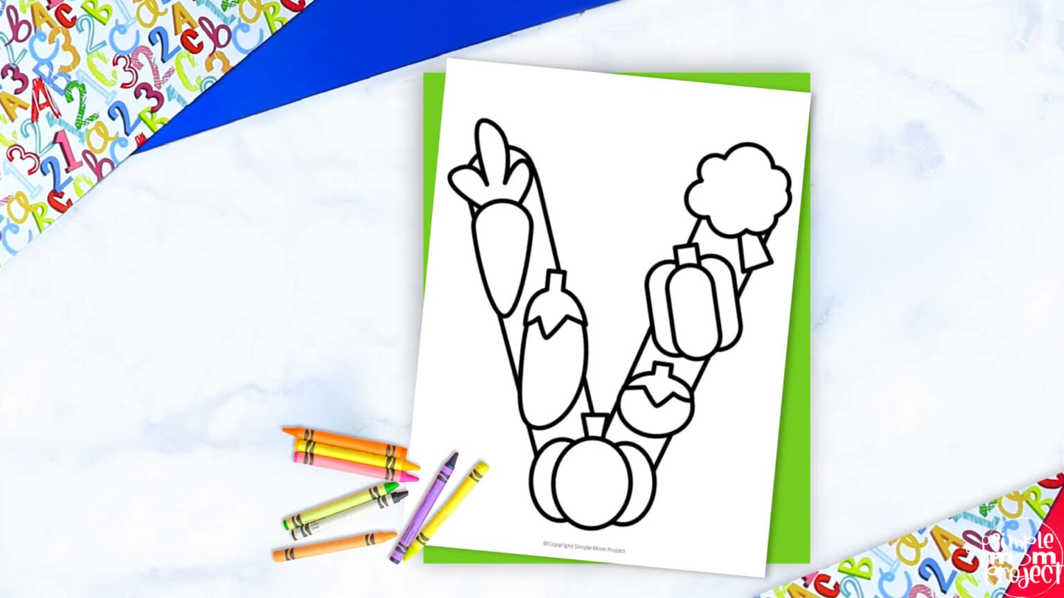 Free Printable Letter V Coloring Page – Simple Mom Project