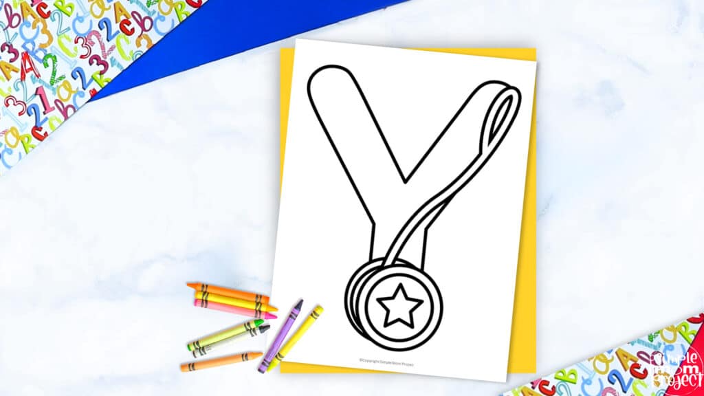 Free Printable Letter Y Coloring Page – Simple Mom Project