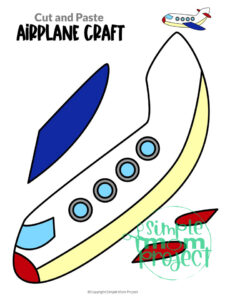 Printable Airplane Craft Template – Simple Mom Project