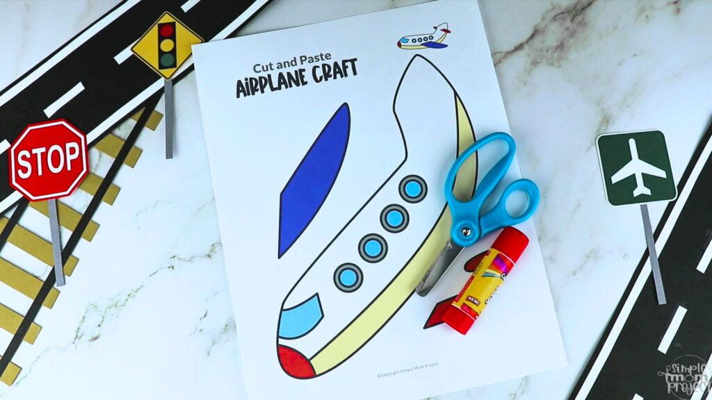 Printable Airplane Craft Template – Simple Mom Project