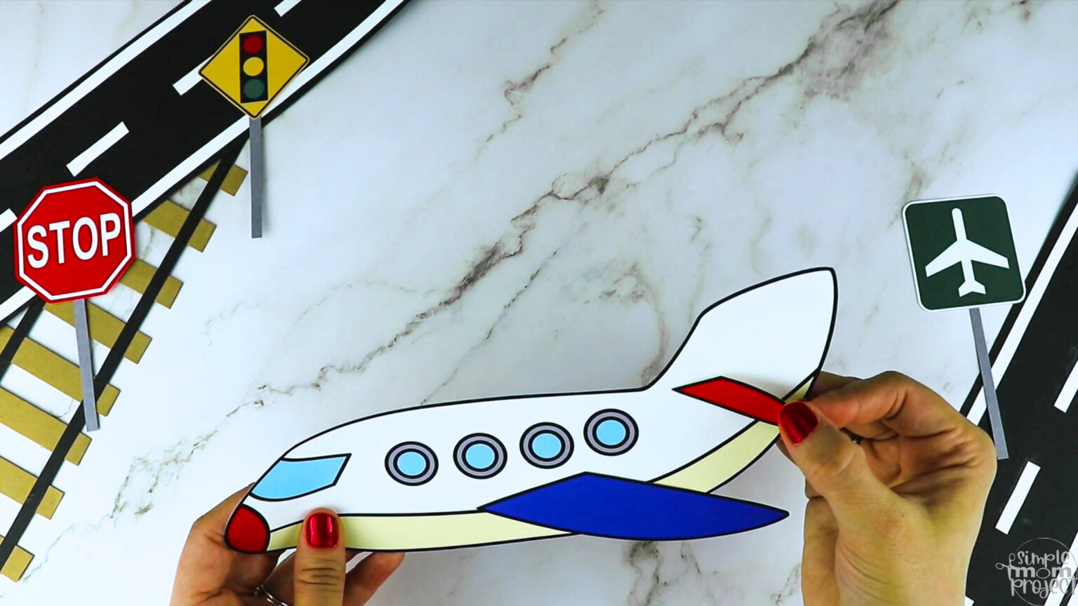 Printable Airplane Craft Template – Simple Mom Project