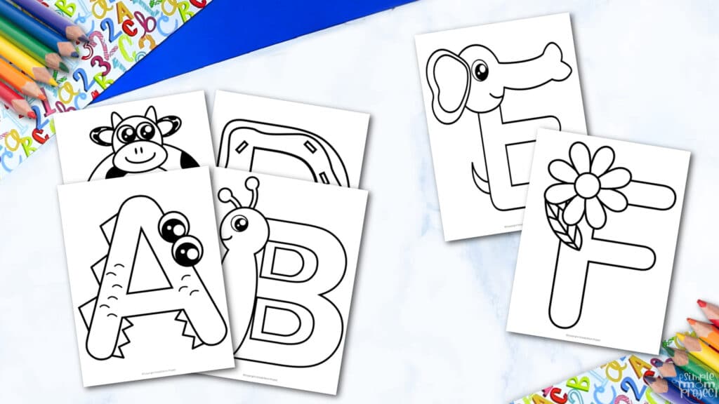 Fun Printable Alphabet Coloring Pages - Simple Mom Project
