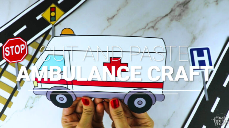 Printable Ambulance Craft Template – Simple Mom Project