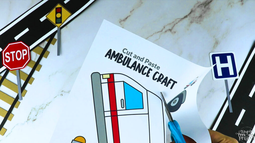 Printable Ambulance Craft Template – Simple Mom Project