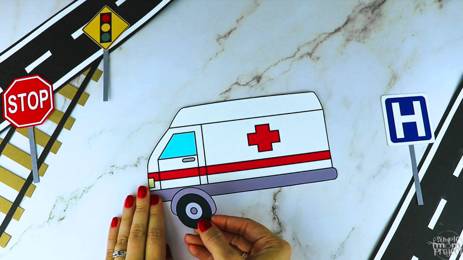 Printable Ambulance Craft Template – Simple Mom Project