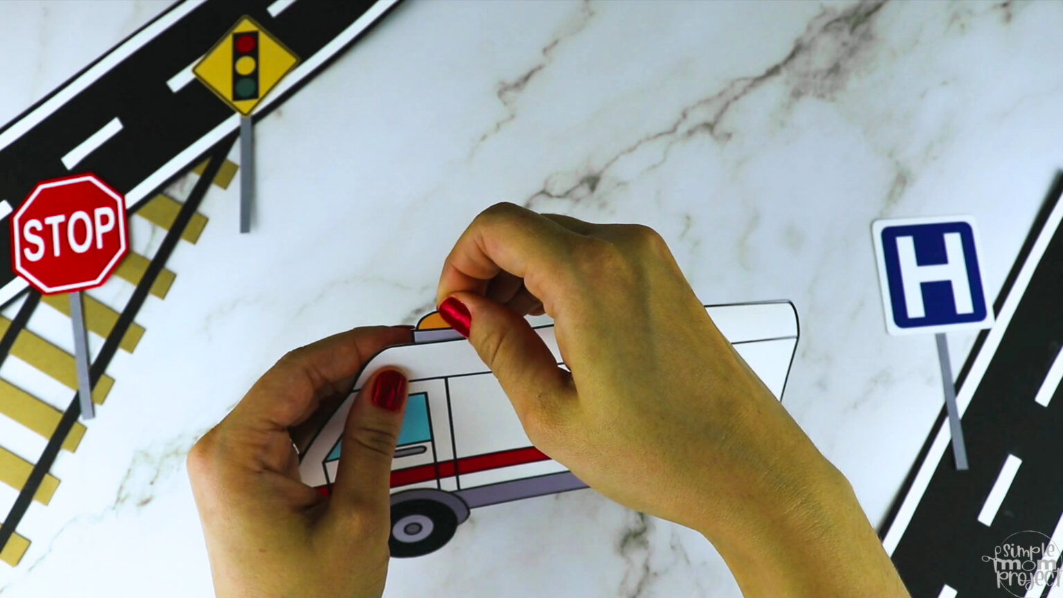 Printable Ambulance Craft Template – Simple Mom Project