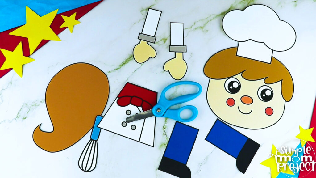 Printable Chef Paper Bag Puppet Template – Simple Mom Project