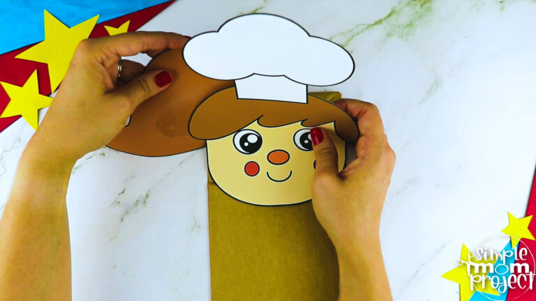 Printable Chef Paper Bag Puppet Template – Simple Mom Project
