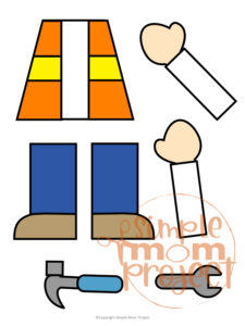 Printable Community Helper Puppet Craft Templates – Simple Mom Project